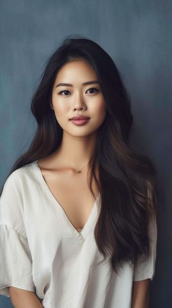 Premium Photo Cute And Pretty Asian Girl With Lovely Expression And