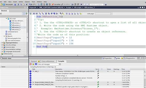 wincc vbscript for access hmi screen items and tags