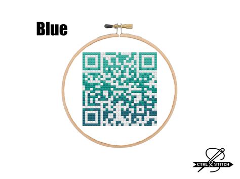 Custom Qr Code Cross Stitch Pattern Personalized Digital Pdf Etsy Canada