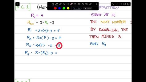 Recurrence Relations 1 Youtube