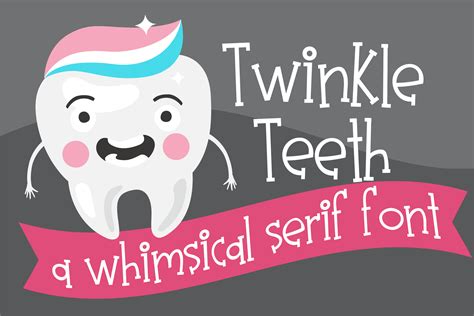 Twinkle Teeth Font By Illustration Ink · Creative Fabrica