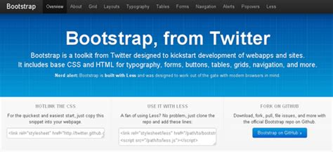 Twitter Bootstrap Toolkit For Kickstart Web Development Web Resources WebAppers