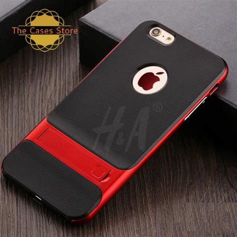 360° Protective Case for iPhone 6, 6s, 7 & 7 Plus - Black & Red