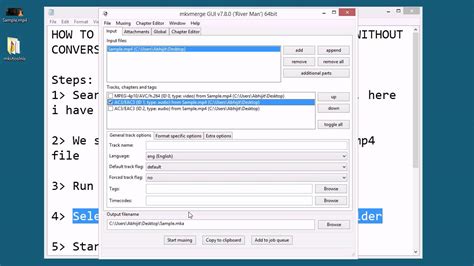 mkvtoolnix batch remove audio track zikflying