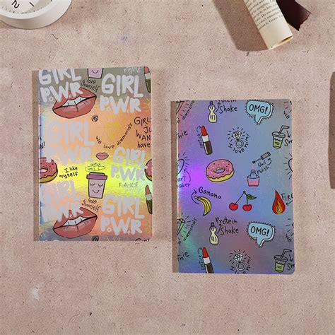 Quirky Holographic Notebook Chasing Unicorns