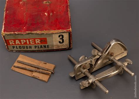 Rapier No 3 Plow Plane 100 Complete Mint In Box 108569 Jim Bode Tools