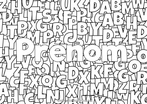 Coloriage N Activit S Enfants Nom D Cor Alphabet