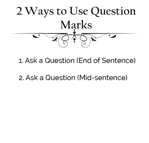 Ways To Use Question Marks The Visual Communication Guy