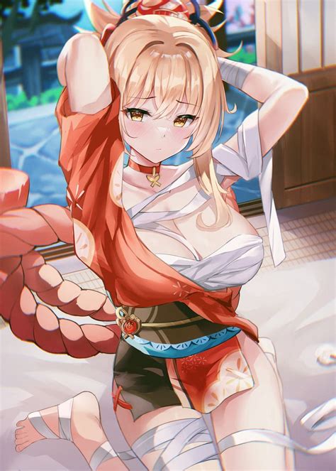 Yoimiya Genshin Impact Drawn By Eric Tianqijiang Danbooru