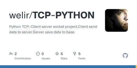 github welir tcp python python tcp client server socket project