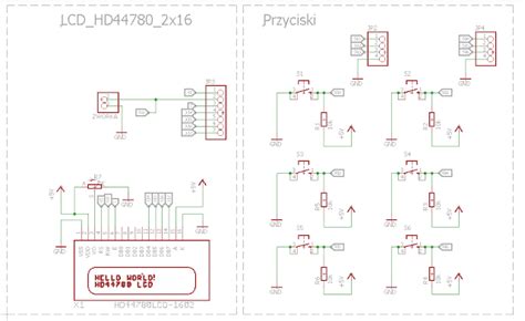 Elektronika I Programowanie 2 Płytka Testowa Wyświetlacz Lcd 2x16