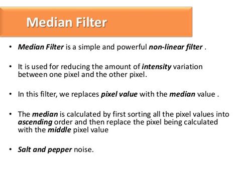 noise filtering