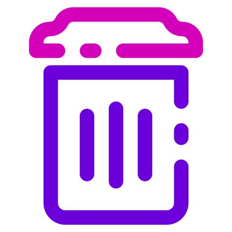 Trash Bin Generic Color Outline Icon