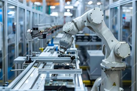 Premium Photo Automated Robotic Arm Assembling Electronics In A Hightech Manufacturing Plant Premium Photo Automated Robotic Arm Assembling Electronics In A Hightech Manufacturing Plant