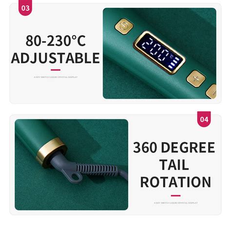 Badu Bg 2 в 1 Електрическа професионална йонна преса за коса Четка Гребен за къдрене с Lcd