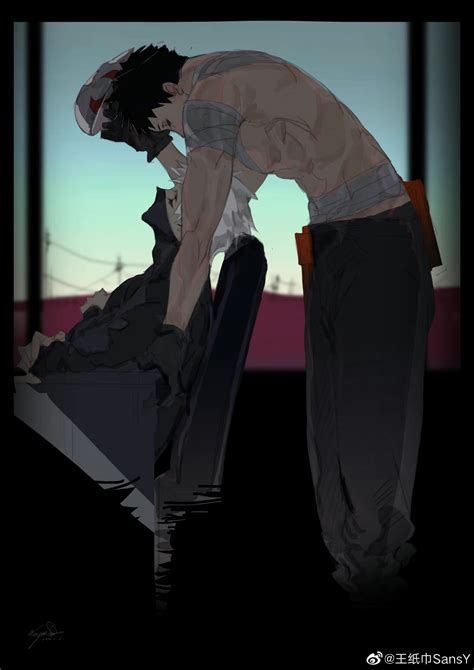 Hatake Kakashi And Uchiha Obito Naruto Drawn By Kami Off Record