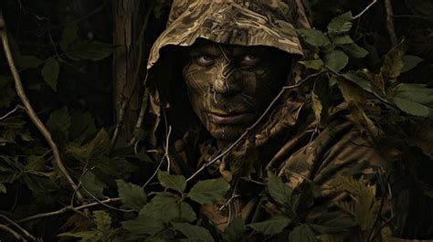 Premium Photo Camouflage Patterns Blending Seamlessly Into Wallpaper