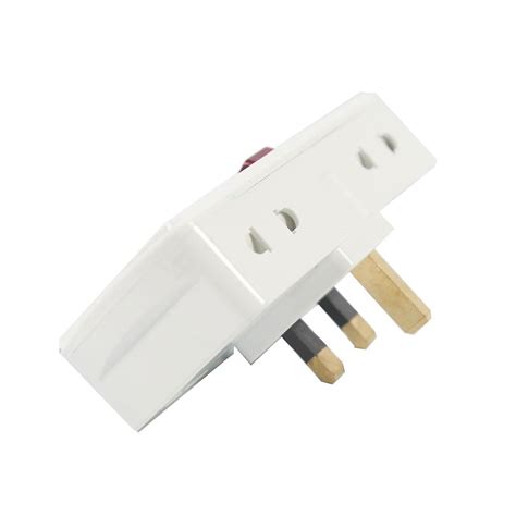 4 way universal socket multi adaptor with single switch and indicator 13a