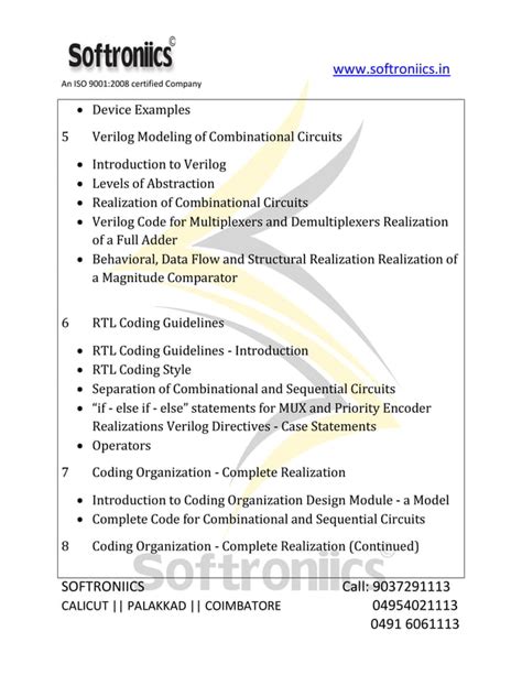 Vlsi Course Syllabus Verilog Language Pdf