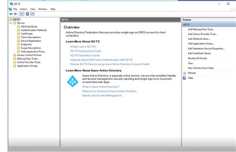 configuring adfs 4 0 windows server 2016