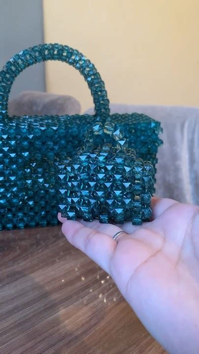 მინი ჩანთა ბისერებით Tiny Beaded Bag Tutorial Diy Beadedbag Pearlbag Youtube