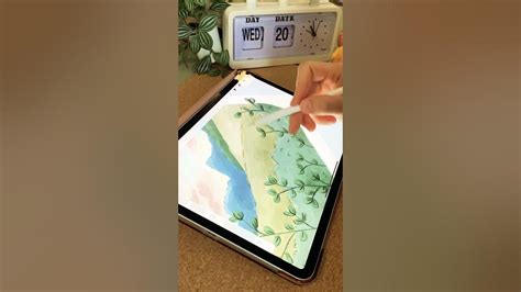 Rainy Day Drawing 🌧️ Procreatedrawing Pasteldrawing Cutedrawing Youtube