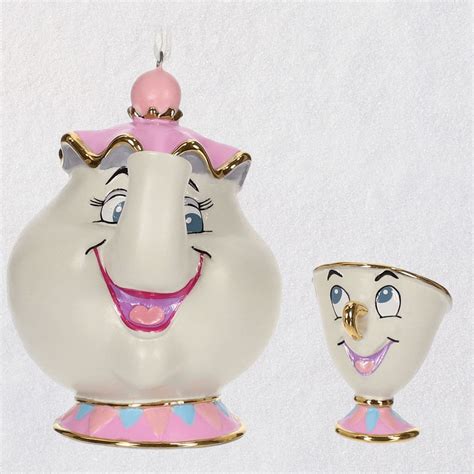 Disney Mrs Potts And Chip Hallmark Christmas Ornament Hooked On