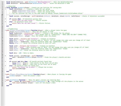 Data Store For Leaderstats Not Working Scripting Support Developer