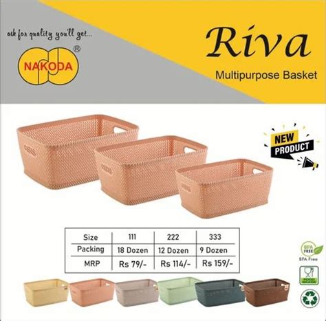 Pink Plastic Multi Purpose Basket At Best Price In Mumbai Id