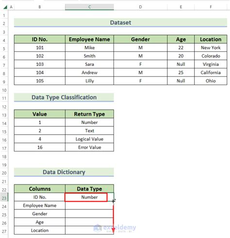 How to Create Data Dictionary in Excel (with Easy Steps)