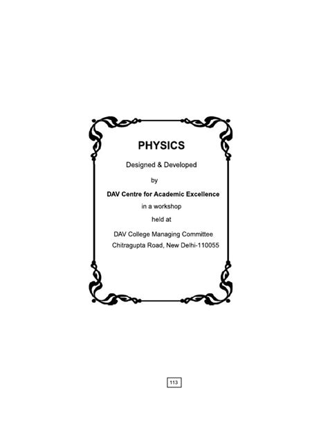 Physics Sample Paper Pdf