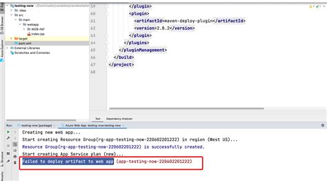 Java Failed To Deploy Artifact To Web App Getting This Error Stack Overflow