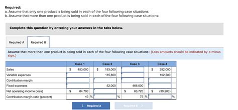 Solved Required A Assume That Only One Product Is Being Chegg Com