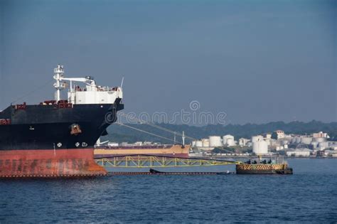 Oil Tanker Loading And Unloading Terminal Guanabara Bay Rio De