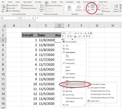 How To Use Shortcuts To Sort In Microsoft Excel TechRepublic