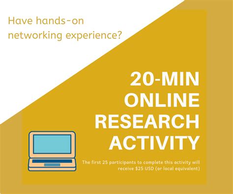 Networking Professionals Participate In Our 20 Min Online Research Activity Cisco Community