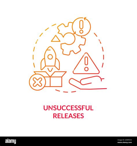 Unsuccessful Outputs Red Gradient Concept Icon Stock Vector Image And Art Alamy