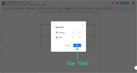 How To Split Cells In Google Docs