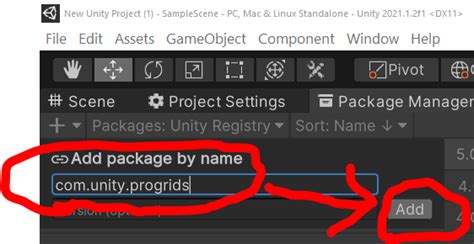 Game Engine Unity 3ds Package Manager Is Not Showing Progrids Module