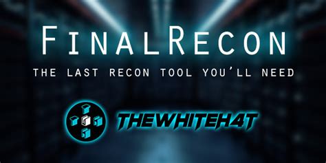 Github Thewhiteh4t Finalrecon All In One Web Recon