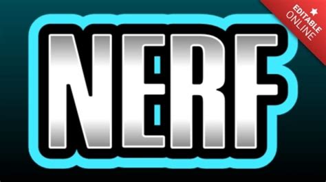 Nerf | Pharaoh Turquoise | Text Effect Generator