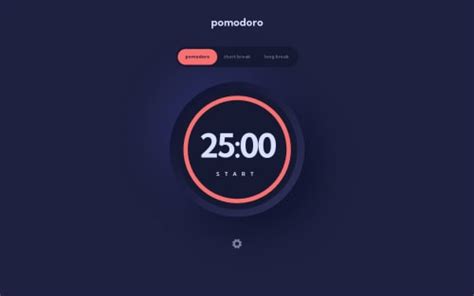 Frontend Mentor Pomodoro Timer Using Chakra Ui Coding Challenge Solution