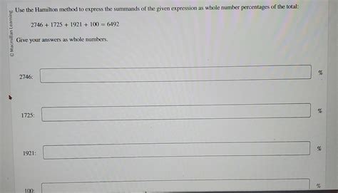 Solved Use The Hamilton Method To Express The Summands Of