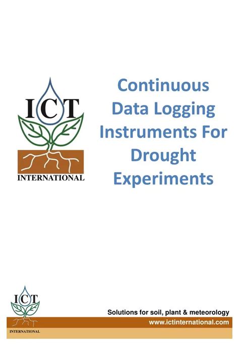 Ppt Continuous Data Logging Instruments For Drought Experiments
