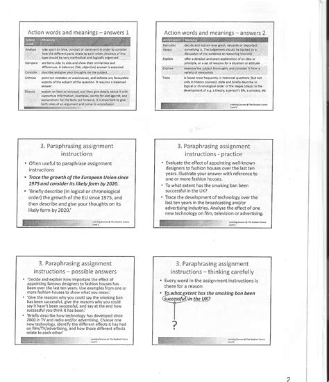Study Support Worksheets Assignment Writing Part 1 Understanding Your