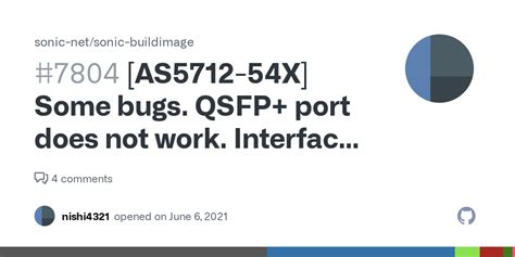 AS X Some Bugs QSFP Port Does Not Work Interface Type Is N A Issue Sonic