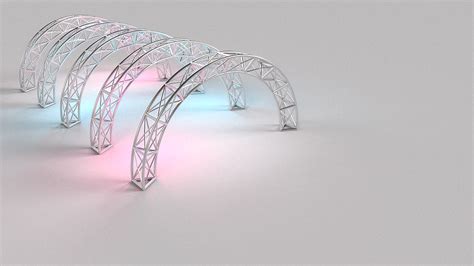 Rhino And Grasshopper Truss System From Base Curve Parametric