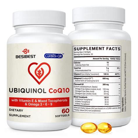 Ubiquinol Coq10 600mg Softgel B0b5glp16x