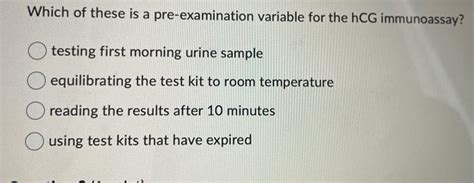 Solved The Sure Vue Serum Urine HCG STAT Test Gave The Chegg Com