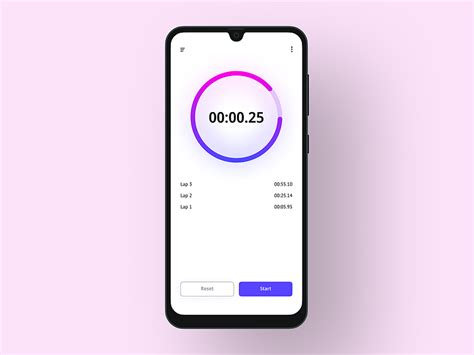 Stopwatch Ui Screen By Ligaya L On Dribbble
